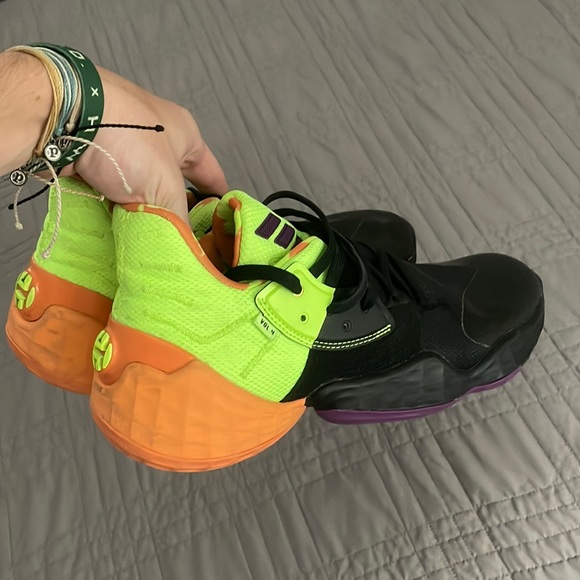 adidas | Shoes | Harden Vol 4 Black Green Orange | Poshmark